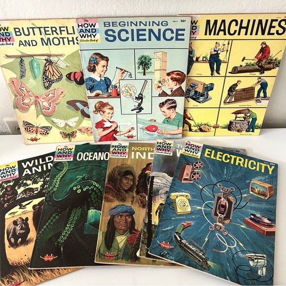 Vintage | Other | 8 The How And Why Wonder Book Of Science Machines ...